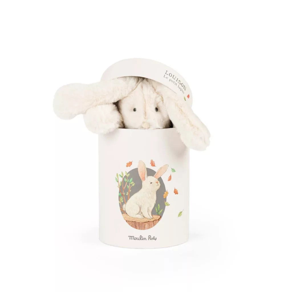 Moulin Roty Lujzi plüss nyuszi díszdobozban - Artúr és Lujzi – Pippadu
